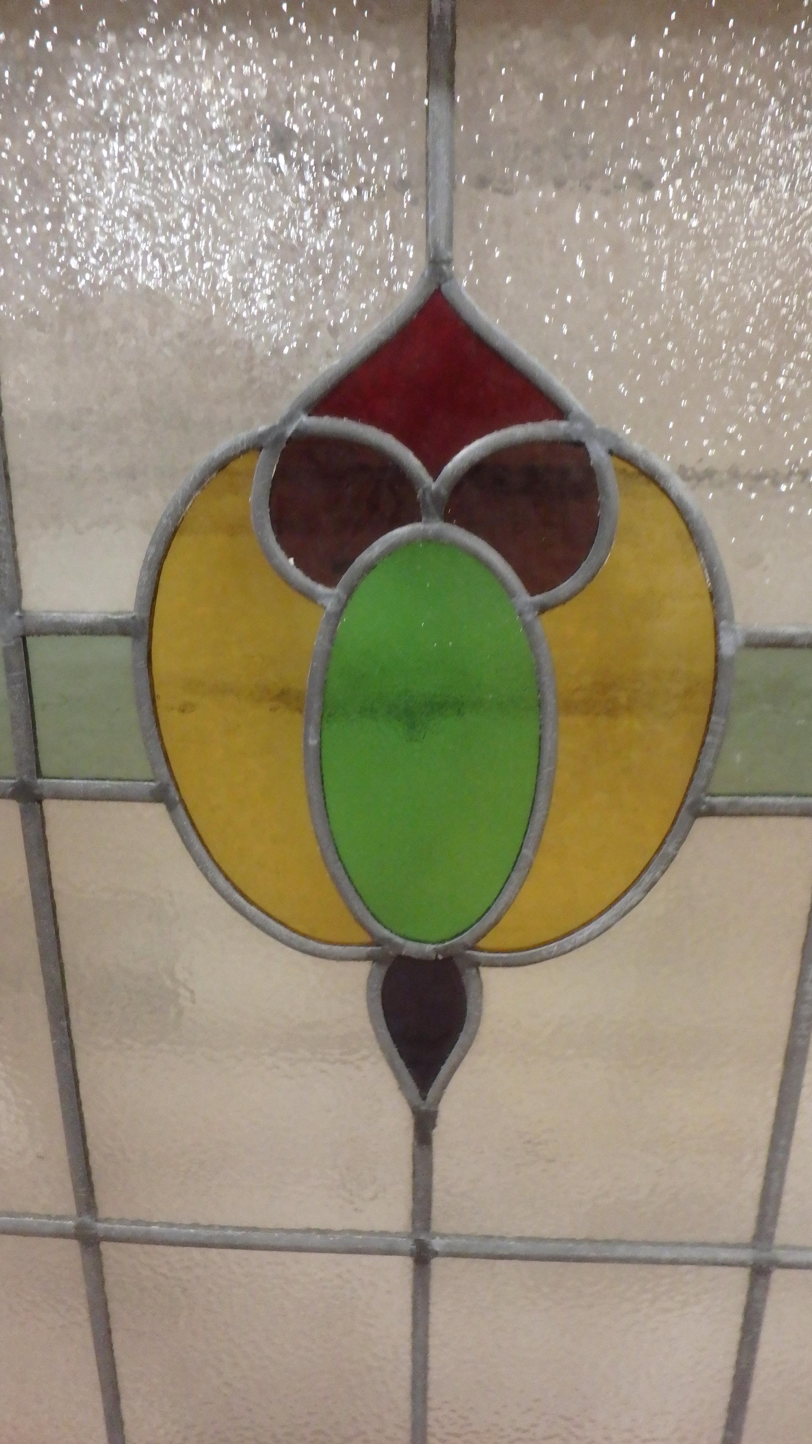 1800s Stained Glass Window For Sale at 1stDibs