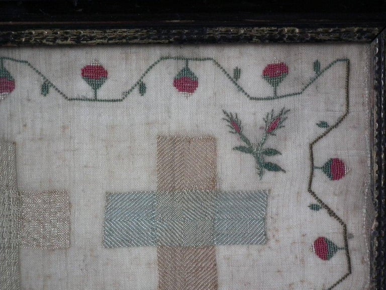 1803 Darning Sampler by Elizabeth Clark at 1stDibs