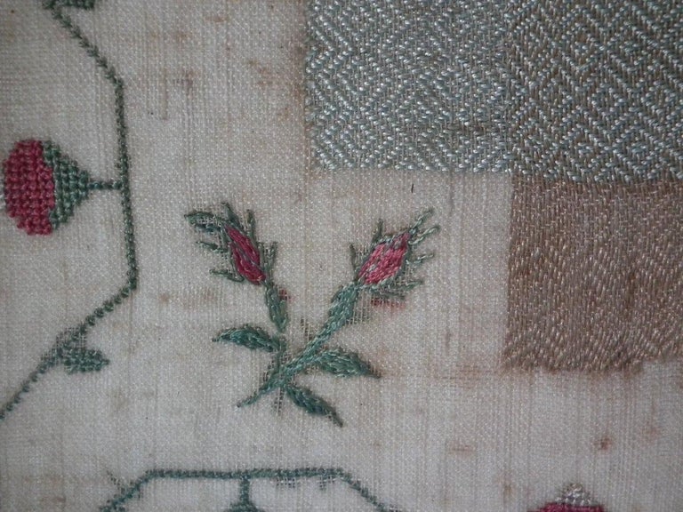 1803 Darning Sampler by Elizabeth Clark at 1stDibs