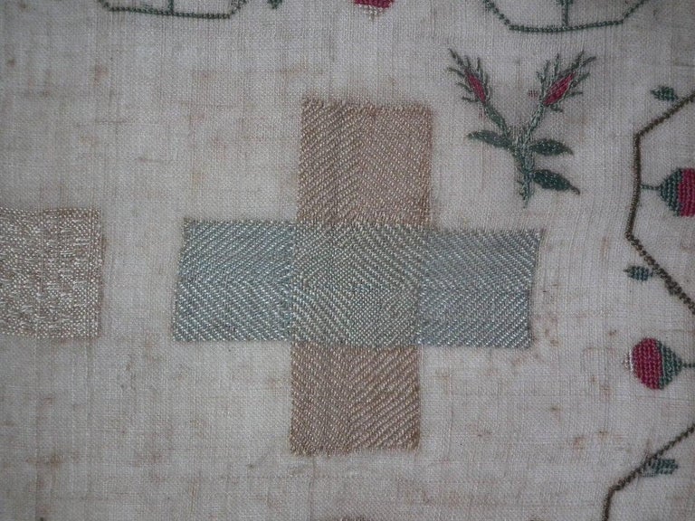 1803 Darning Sampler by Elizabeth Clark at 1stDibs