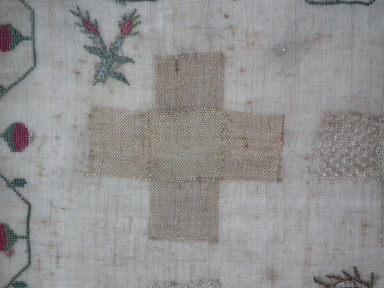1803 Darning Sampler by Elizabeth Clark at 1stDibs