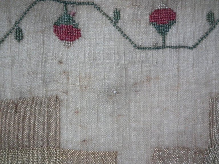 1803 Darning Sampler by Elizabeth Clark at 1stDibs