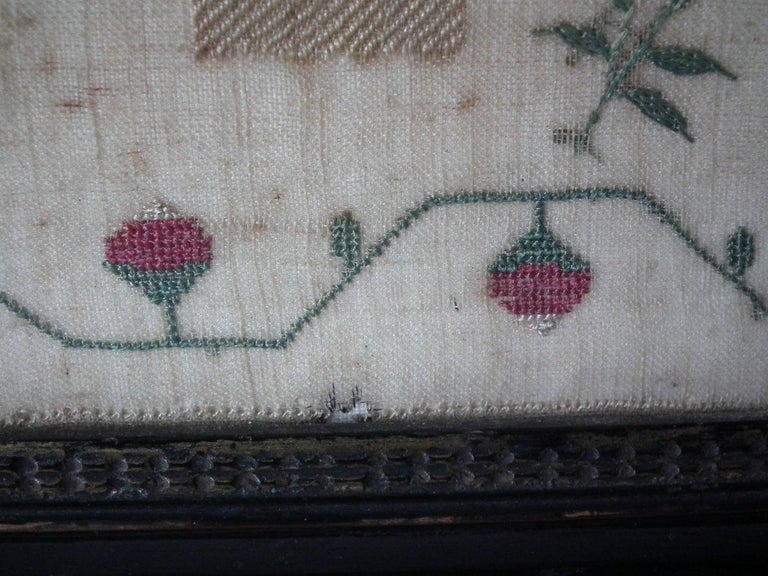 1803 Darning Sampler by Elizabeth Clark at 1stDibs
