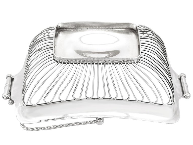 John Winter and Co. 1806 Antique Sterling Silver Basket For Sale at 1stDibs