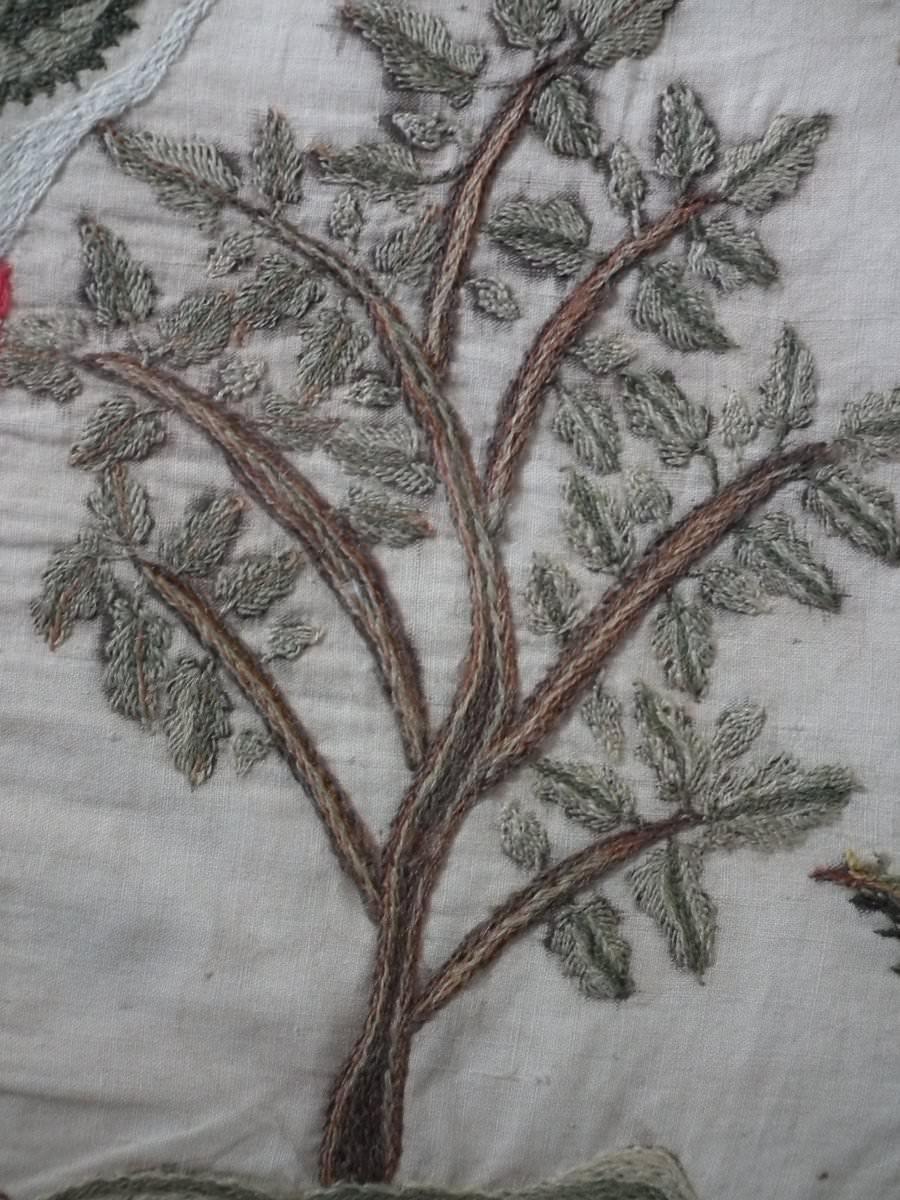 1809 Antique Sampler by Mary Smithson, Country House at 1stDibs