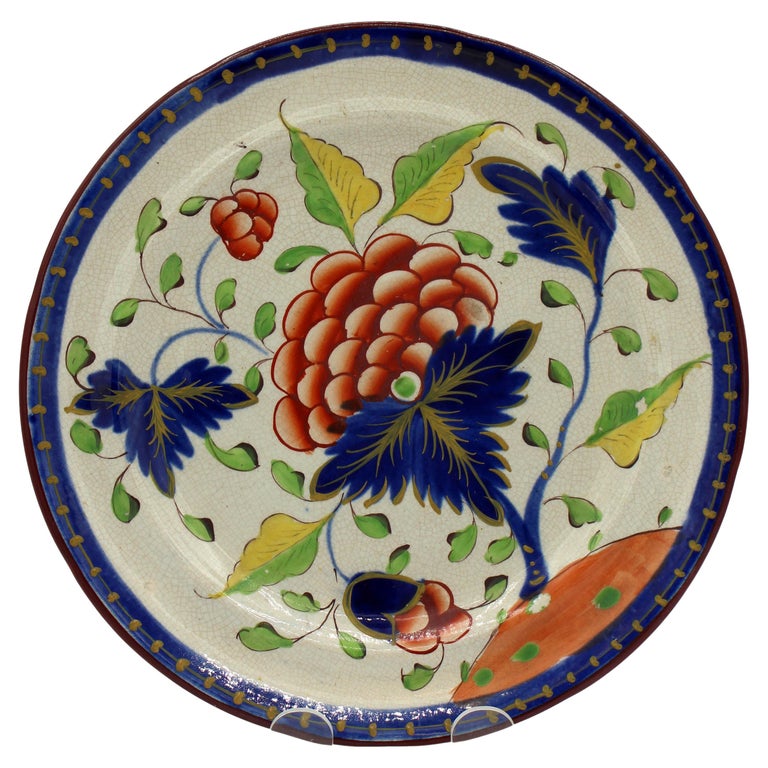 1815 Gaudy Dutch Pearlware "Grape" Pattern Dessert Plate For Sale at ...