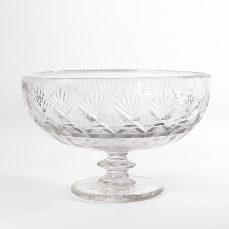 1820s Bakewell and Page Cut Glass Bowl For Sale at 1stDibs