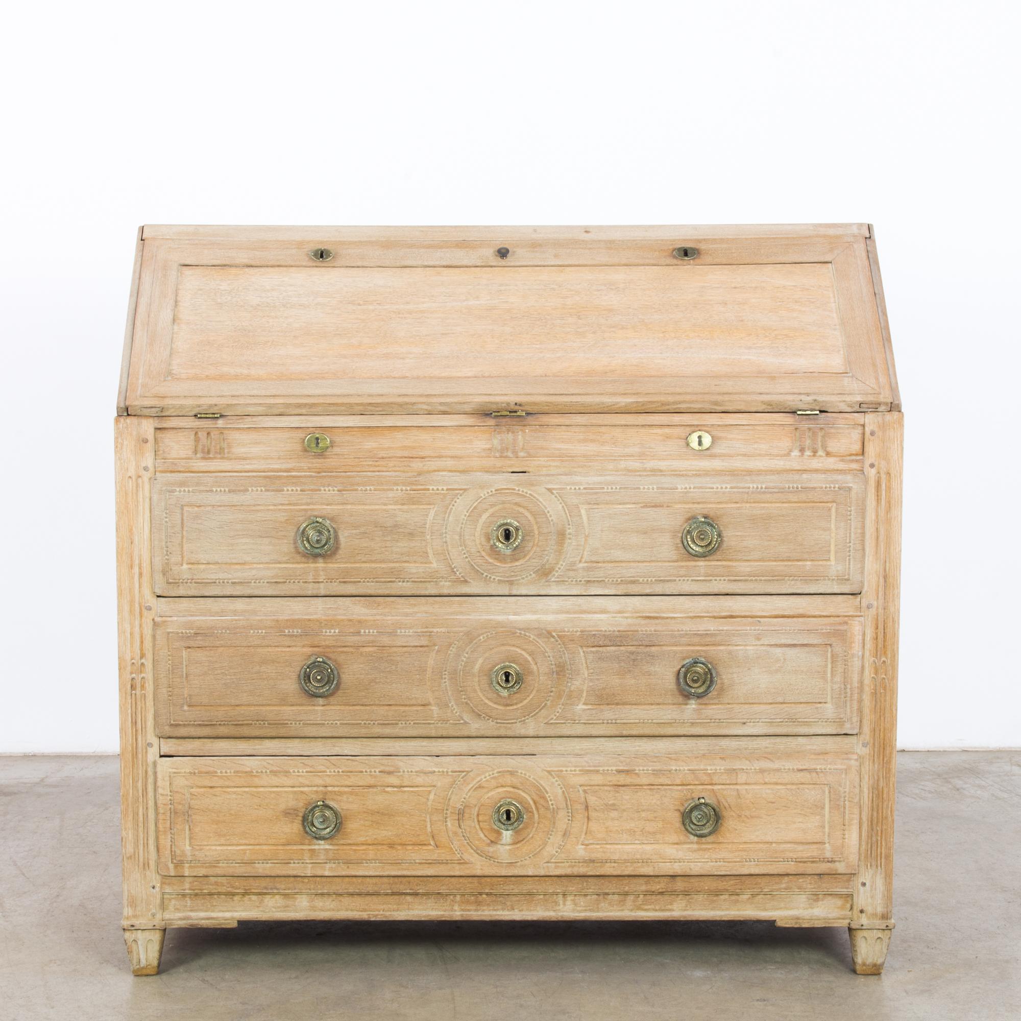 1820s French Oak Writing Desk at 1stDibs