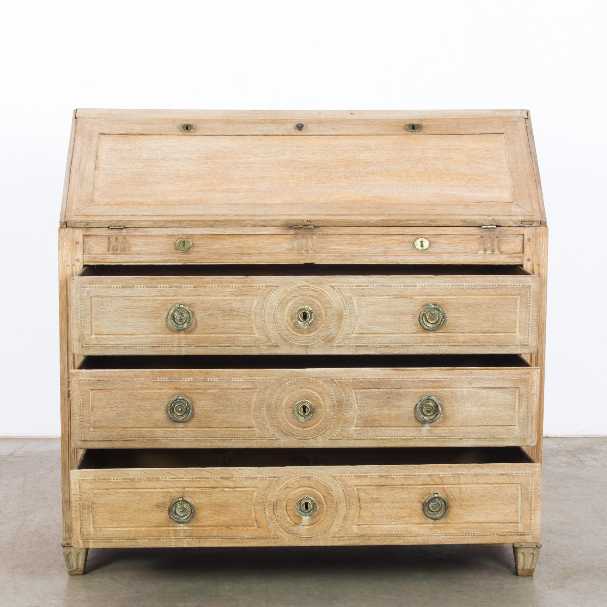 1820s French Oak Writing Desk at 1stDibs
