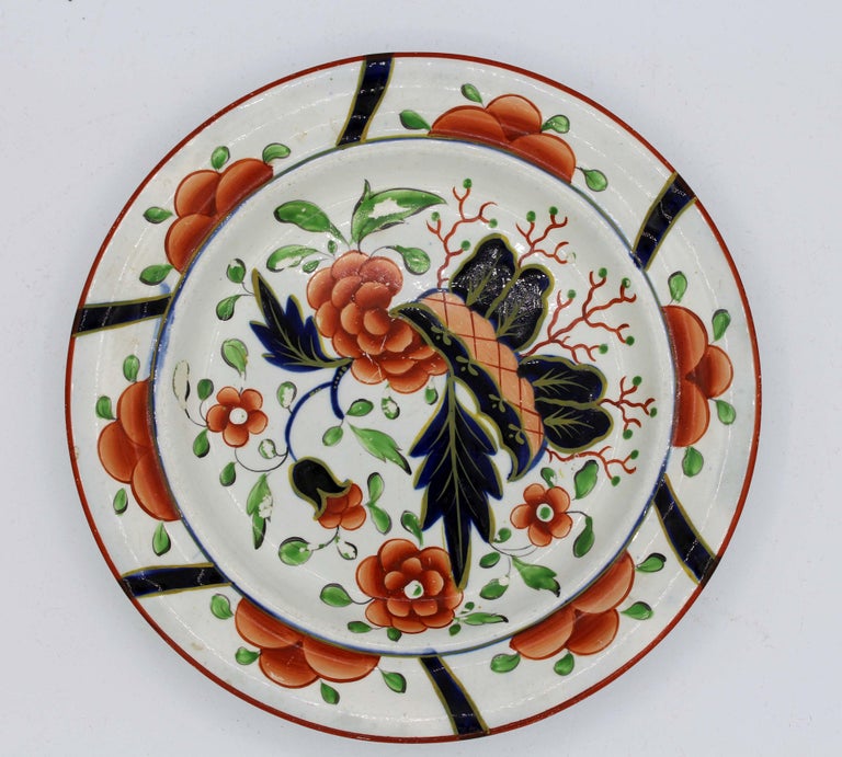 Circa 1830, Gaudy Dutch "War Bonnet" Pattern Plate, English For Sale at ...