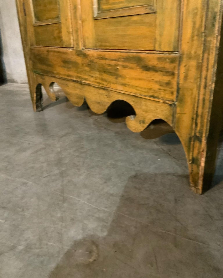 1830 Pine Quebec Armoire Cupboard For Sale at 1stDibs