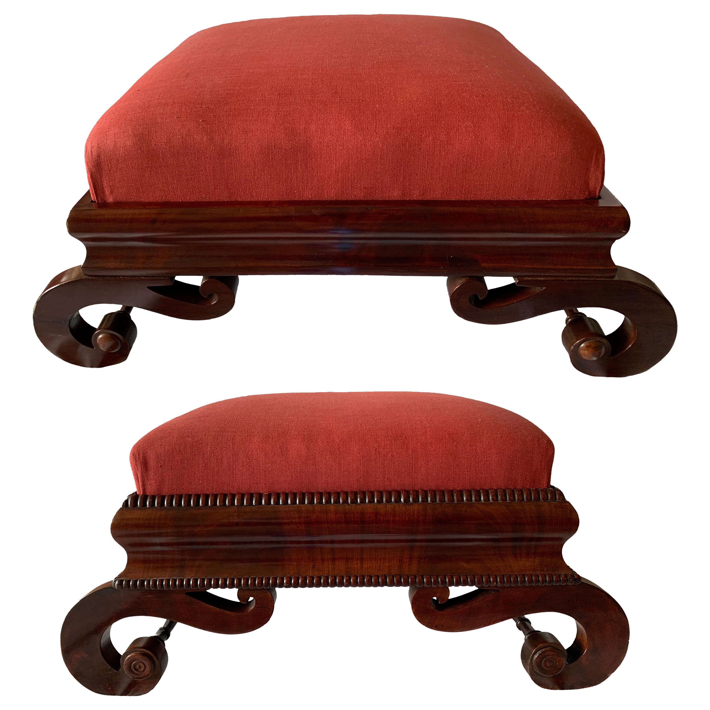 Magnificent Regency Period Mahogany Lions Paw Footed and Ticking ...