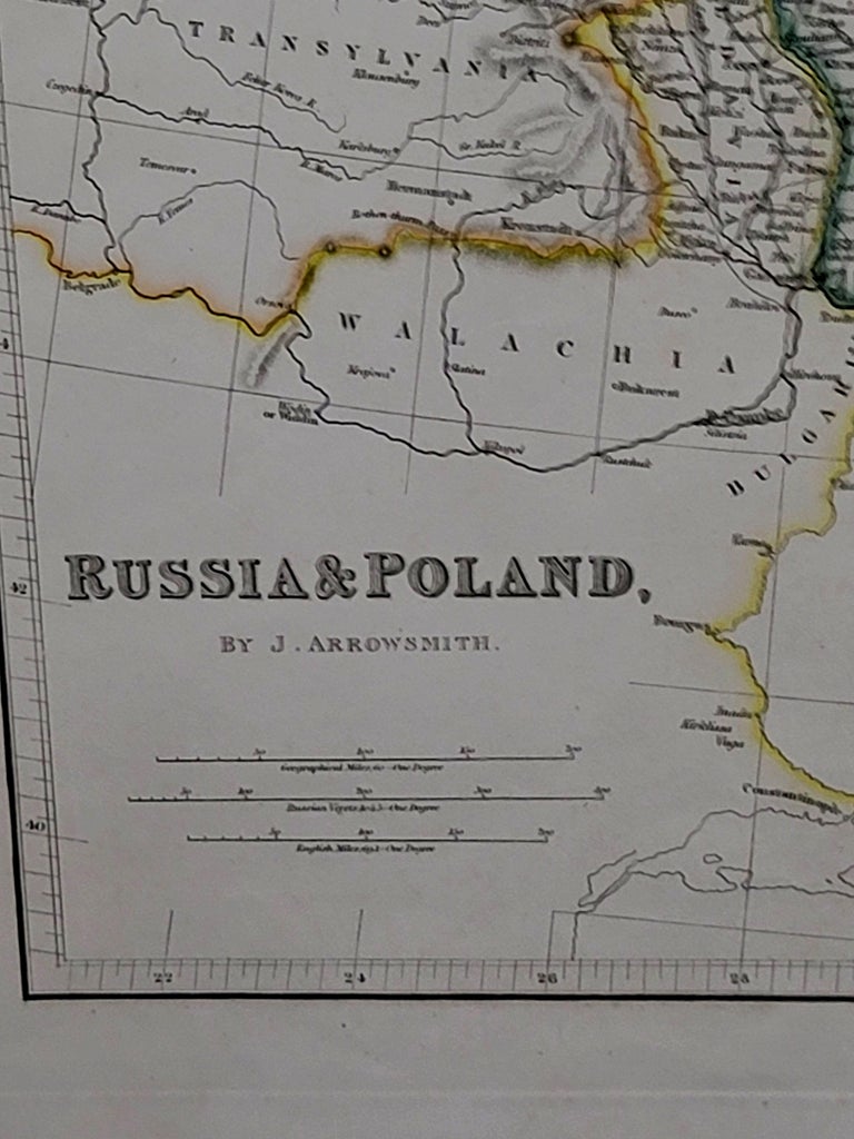 1832 Large Map "Russian and Poland" Ric. R0012 For Sale at 1stDibs