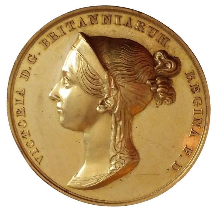 1838 Queen Victoria Coronation Gold Medal For Sale at 1stDibs