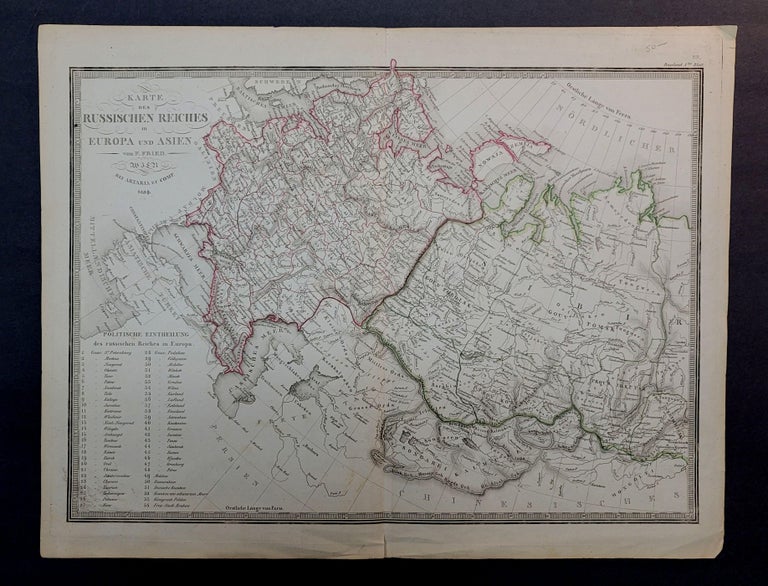 1839 Map of Karte Des "Russischen Reiches in Europa Und Asien" Ric ...