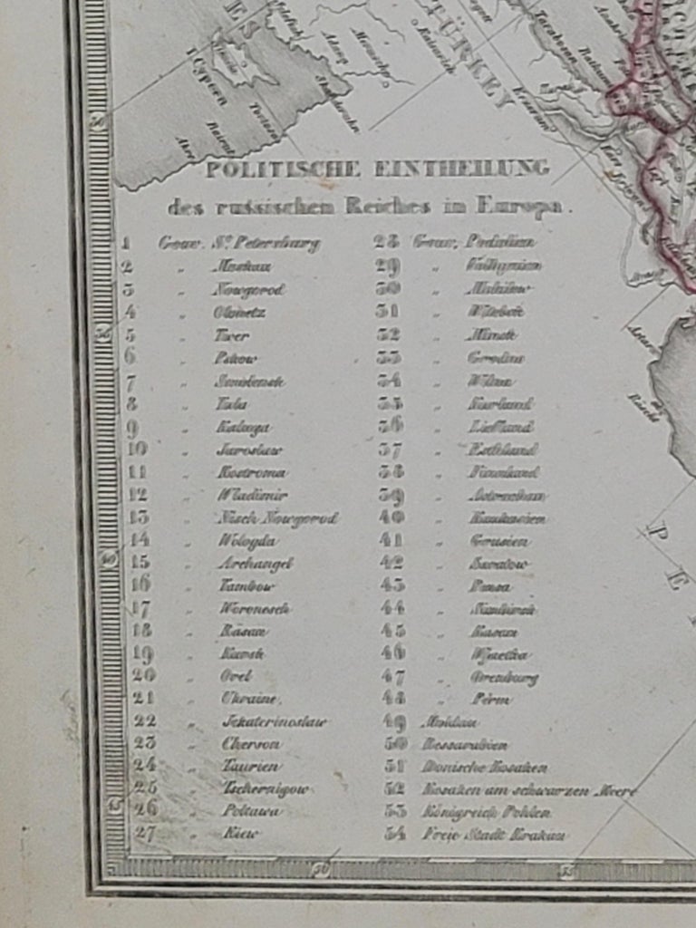 1839 Map of Karte Des "Russischen Reiches in Europa Und Asien" Ric ...