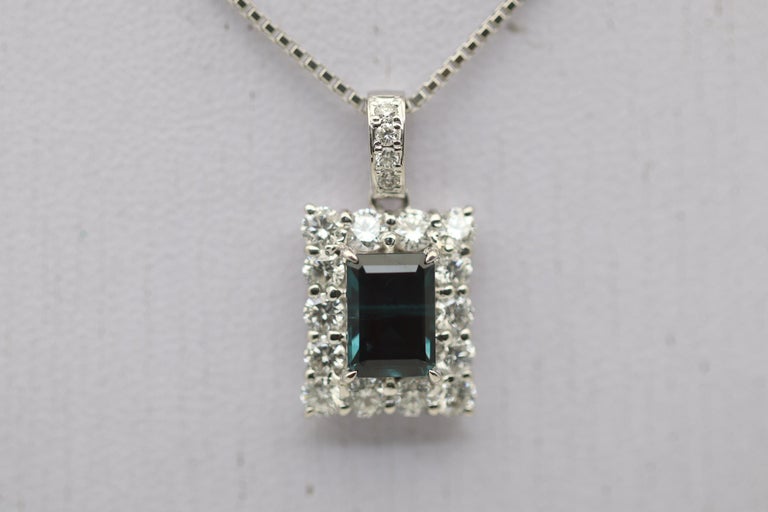 1.84 Carat Brazilian Alexandrite Diamond Platinum Pendant, GIA ...