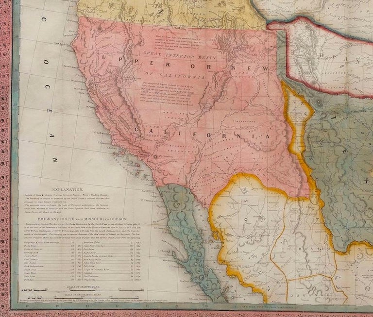 1846 Antique Map of Texas, Oregon, California, and Regions Adjoining by ...