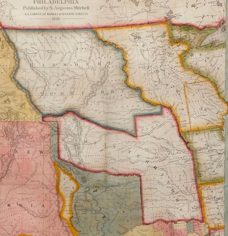 1846 Antique Map of Texas, Oregon, California, and Regions Adjoining by ...