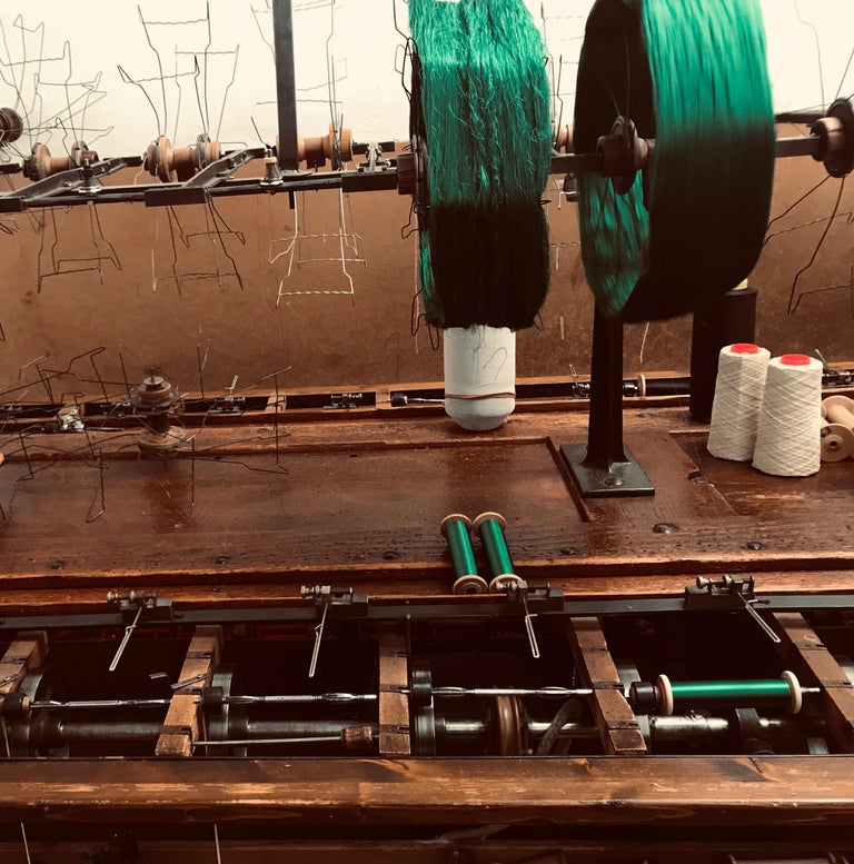 Fabric 1850 Semi Mechanical Loom Tela di Seta, Florence, Italy For Sale ...