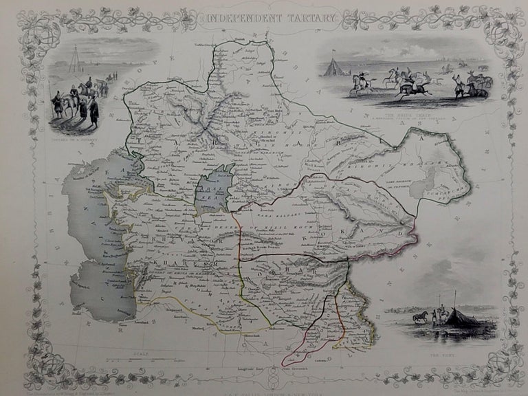 1851 Map of "Independent Tartary", Ric. R018 For Sale at 1stDibs