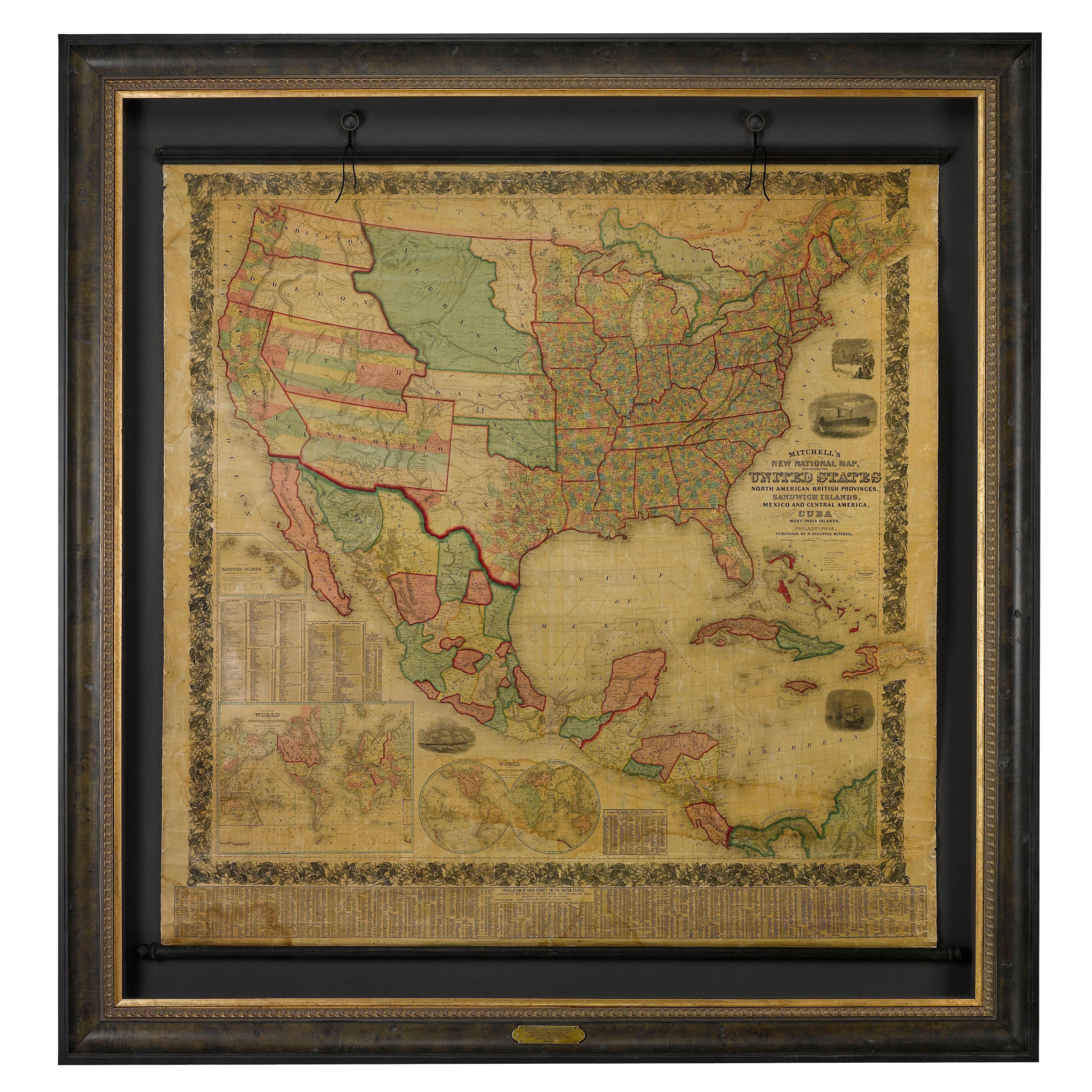 1862 Lloyd's New Military Map of the Border and Southern States at 1stDibs