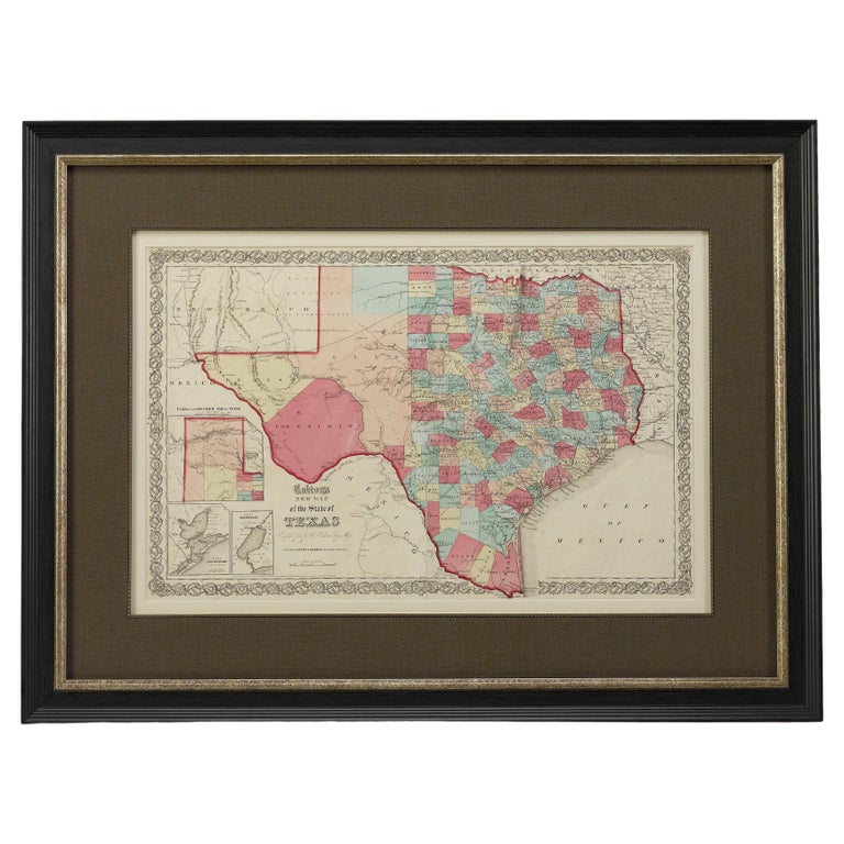 1859 "Colton's New Map of the State of Texas..." by Johnson and ...