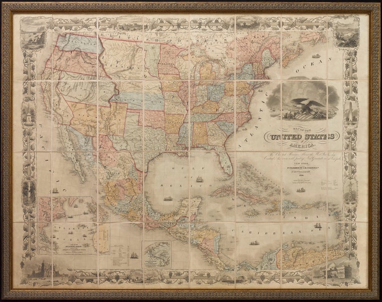 1859 "Map of the United States of America..." by J. H. Colton For Sale ...