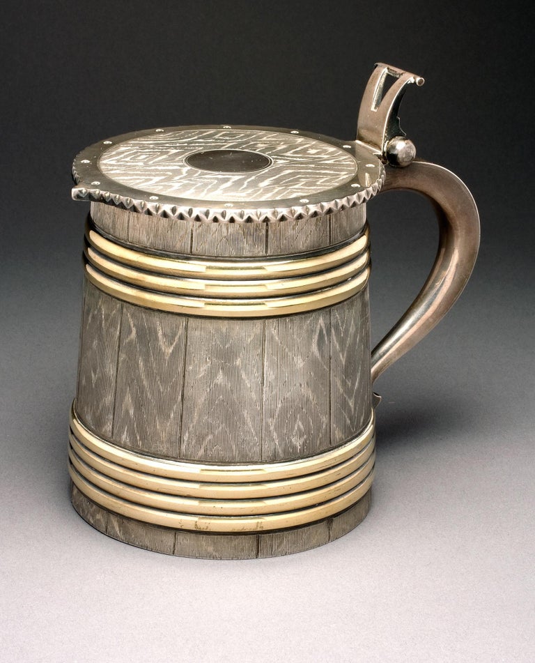Russian Silver Alexander II Tankard by Sazikov, St. Petersburg, 1859 ...