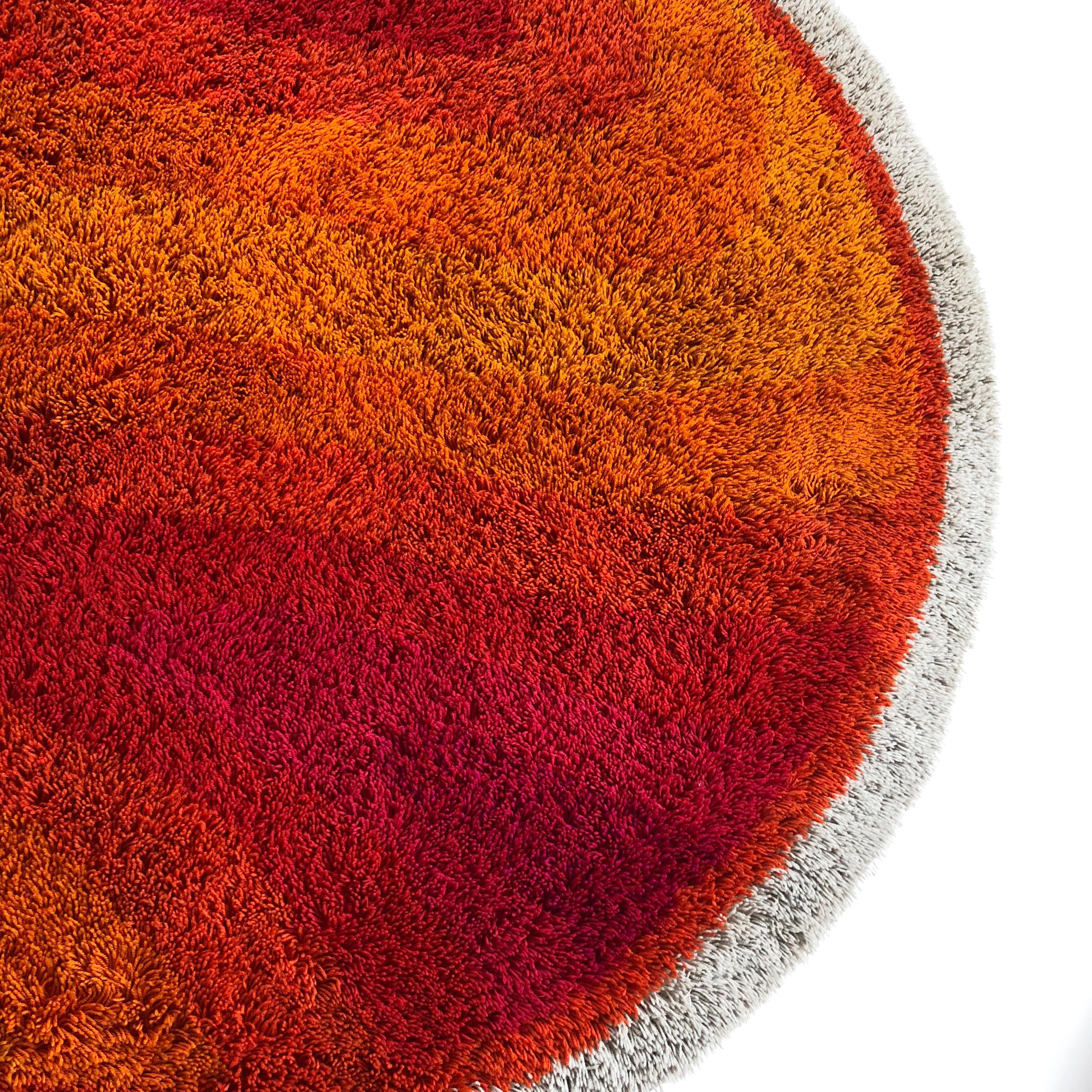 Psychedelic Pink Panton High Pile Rya Rug Carpet Desso, Netherlands ...