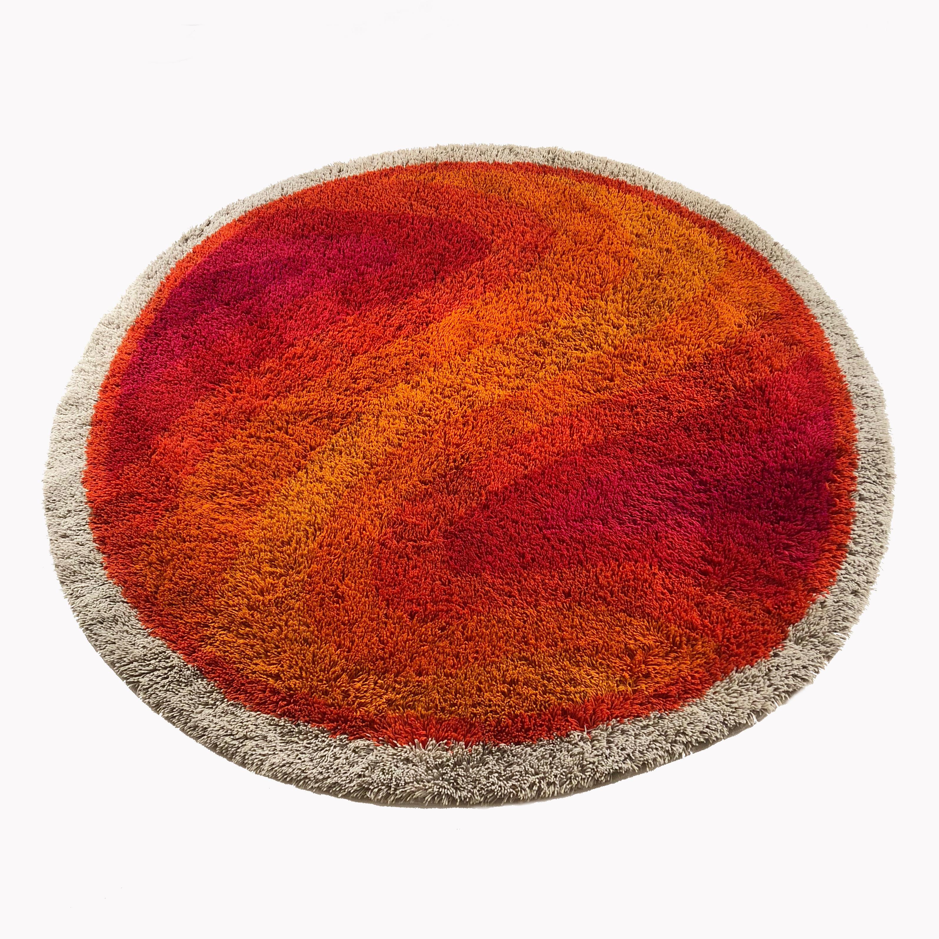 Psychedelic Pink Panton High Pile Rya Rug Carpet Desso, Netherlands ...