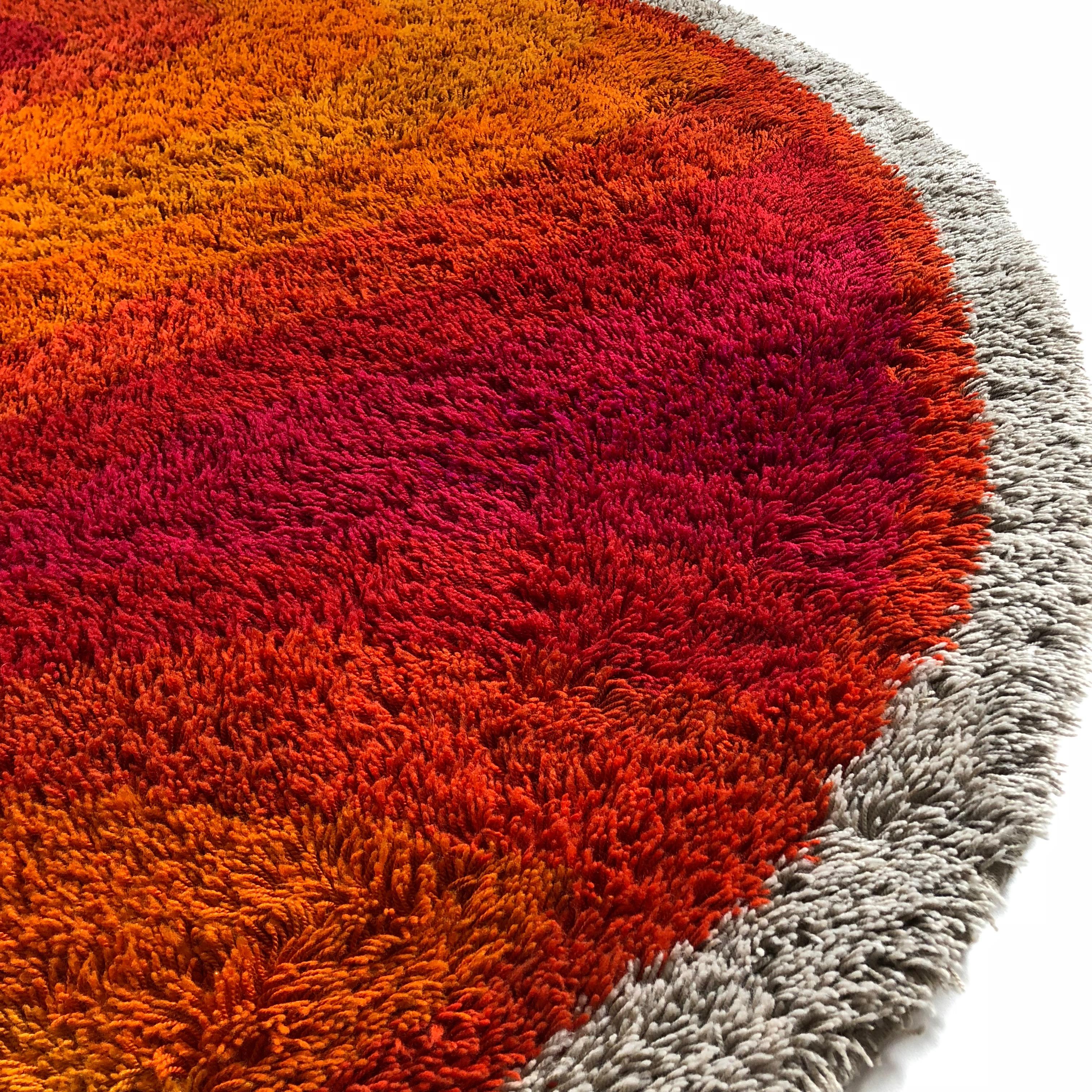 Psychedelic Pink Panton High Pile Rya Rug Carpet Desso, Netherlands ...