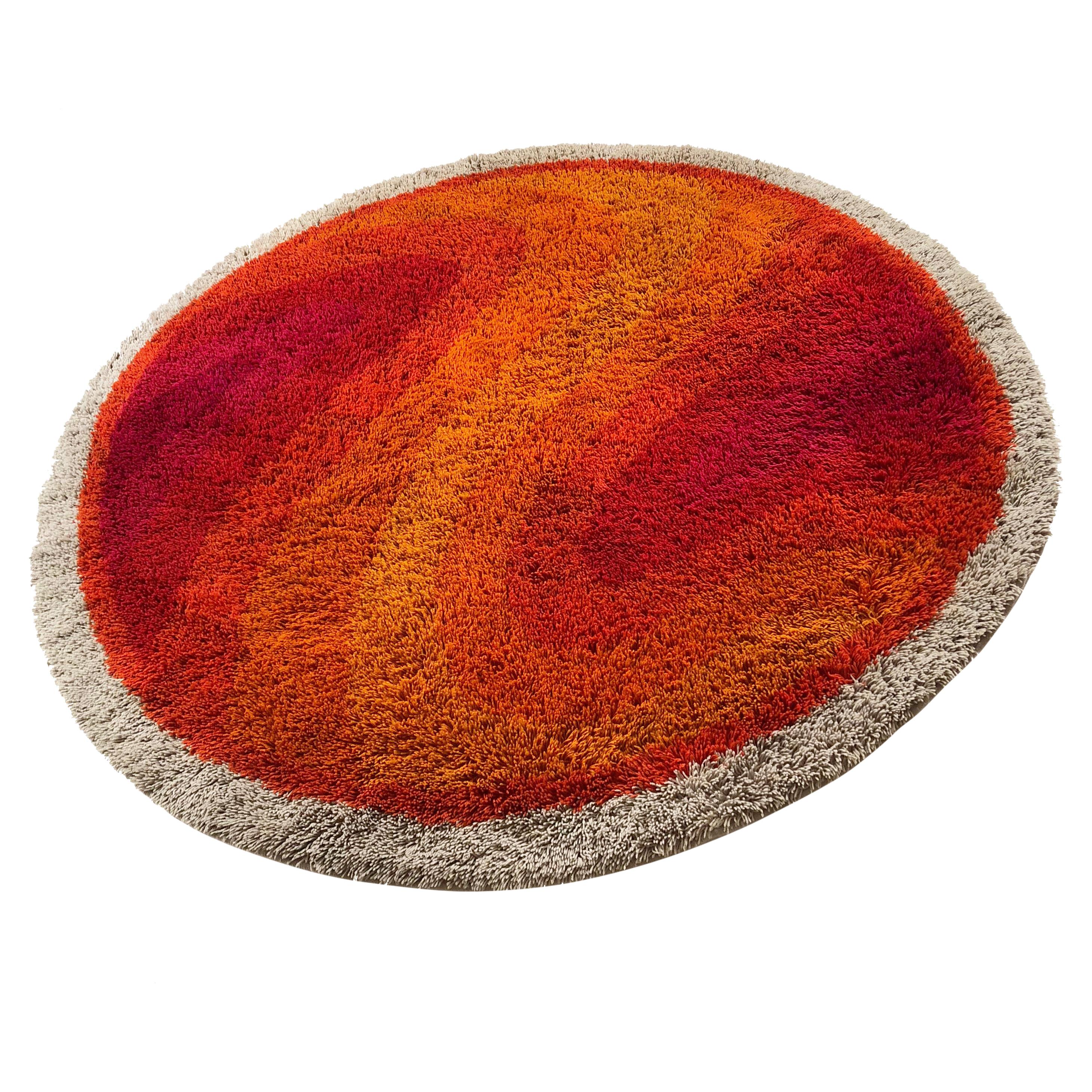 Psychedelic Pink Panton High Pile Rya Rug Carpet Desso, Netherlands ...