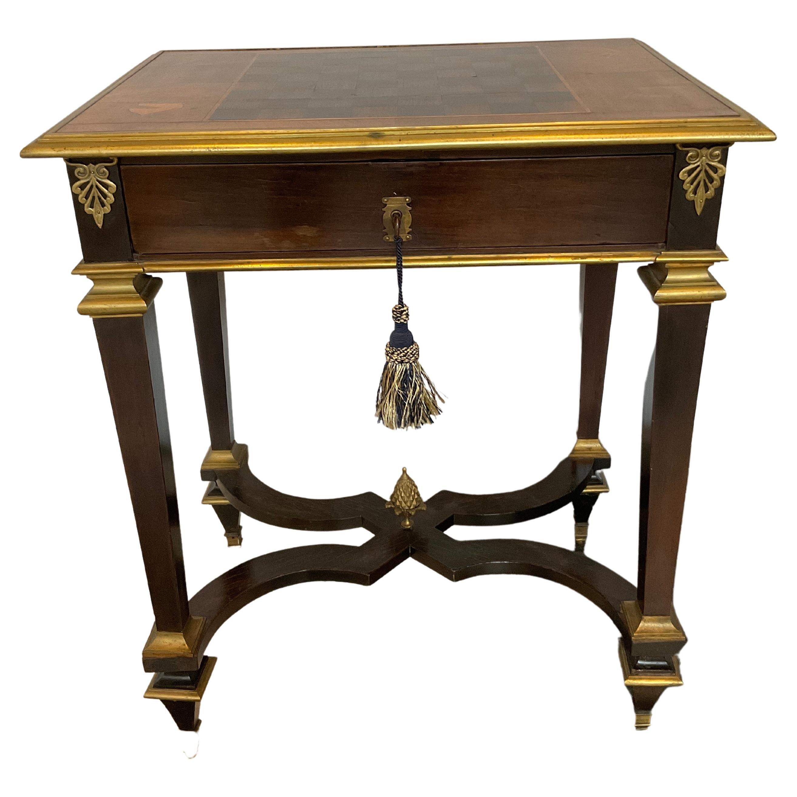 1860s French Chess Table For Sale at 1stDibs