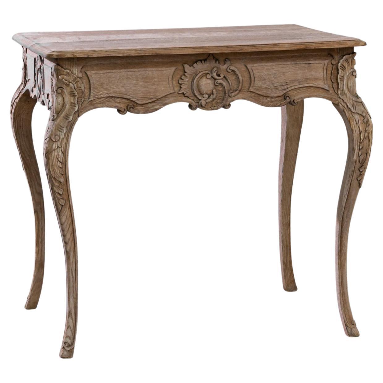 Antique French Provincial Carved Oak Marble Top Table, Circa 1860 For ...