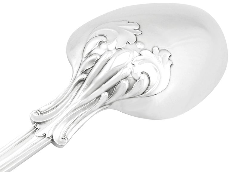 1862 Antique Victoria Pattern Sterling Silver Gravy Spoon For Sale at ...