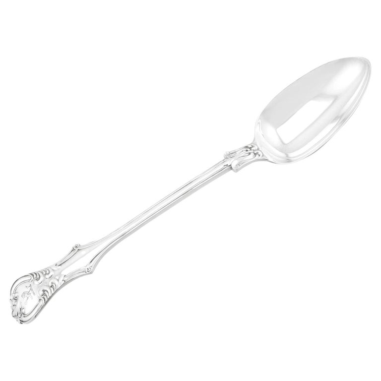 1862 Antique Victoria Pattern Sterling Silver Gravy Spoon For Sale at ...