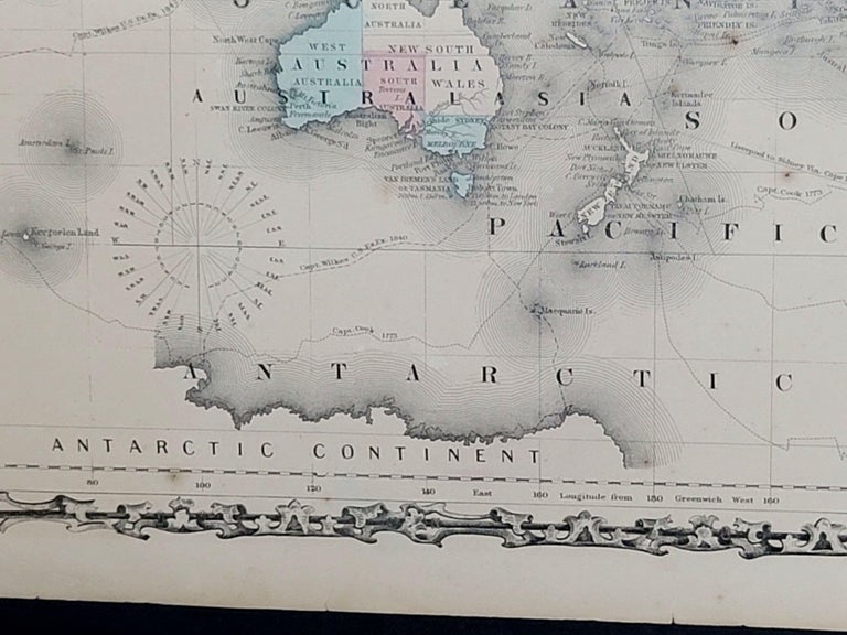 1864 Johnson's Map of the World on Mercator's Projection, Ric.B009 For ...