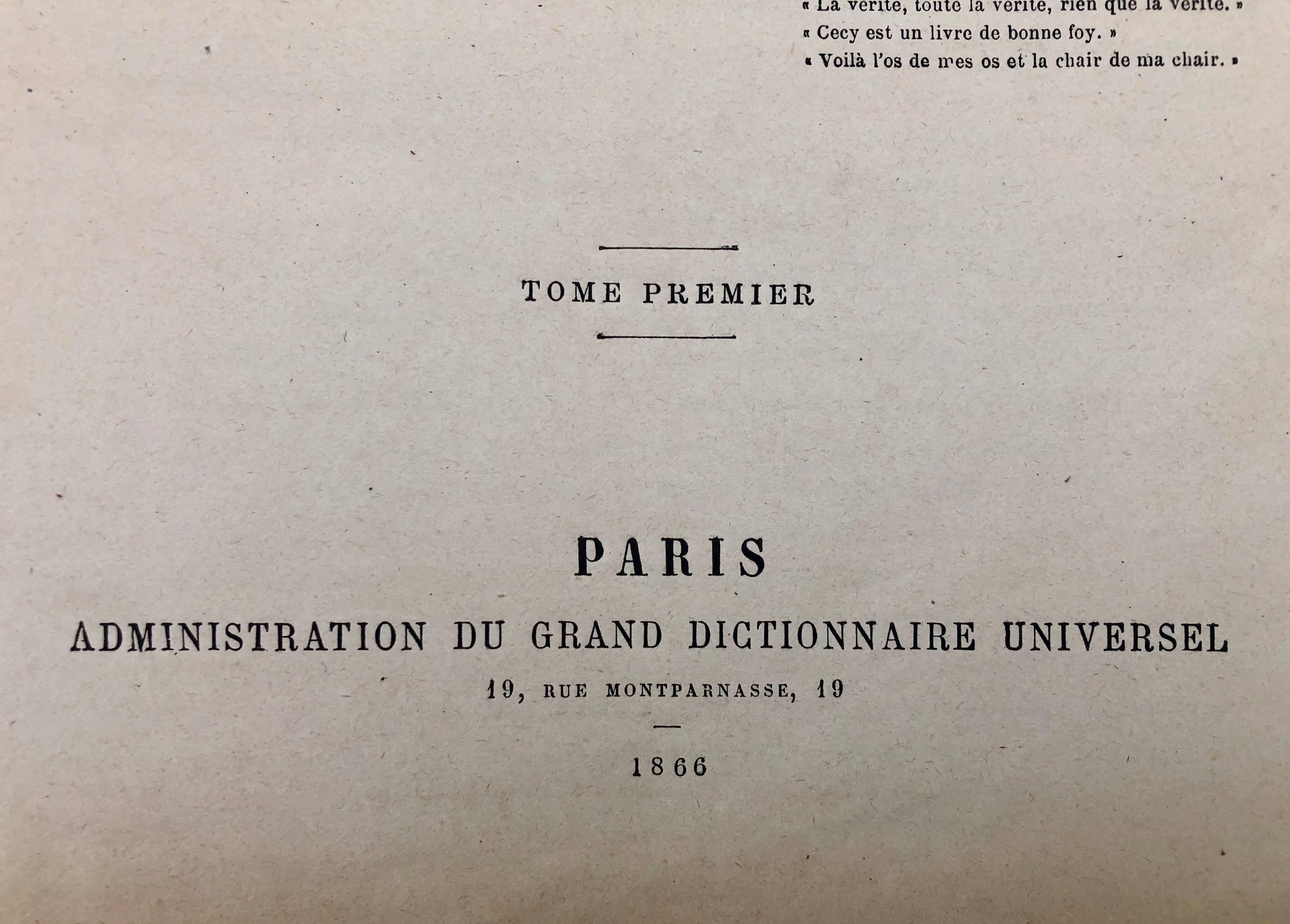 1866 Complete Pierre Larousse French Encyclopedia 16 Volumes at 1stDibs