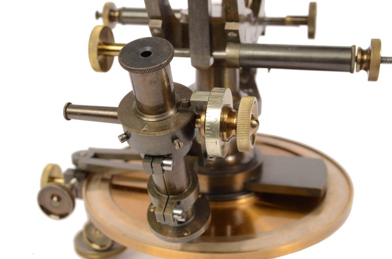 1870s, Brass Theodolite Ing. Salmoiraghi Milano Antique Scientific ...