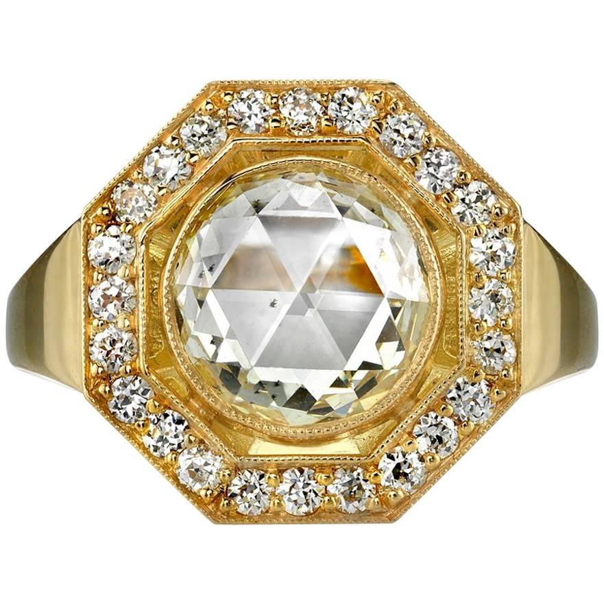 Spectacular Rose Cut Diamond Ring at 1stDibs | rose cut engagement ring ...