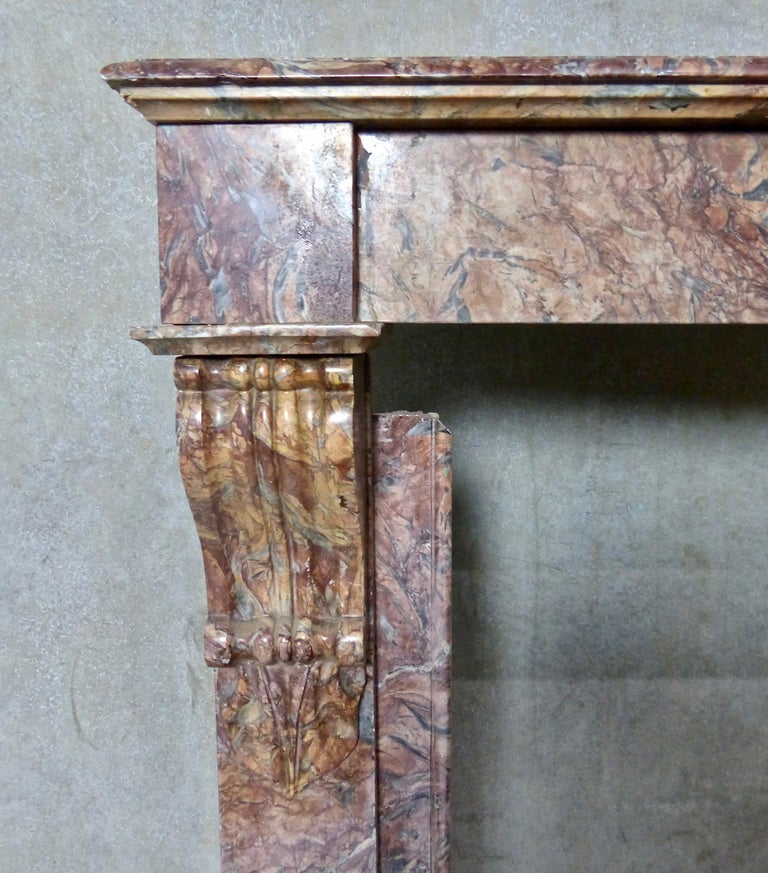 1880-1890 French 'Rouge de Rance' Fireplace Surround at 1stDibs | rance ...