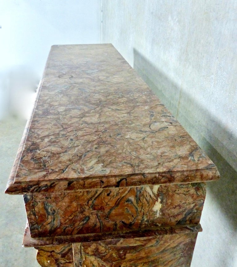 1880-1890 French 'Rouge de Rance' Fireplace Surround at 1stDibs | rance ...