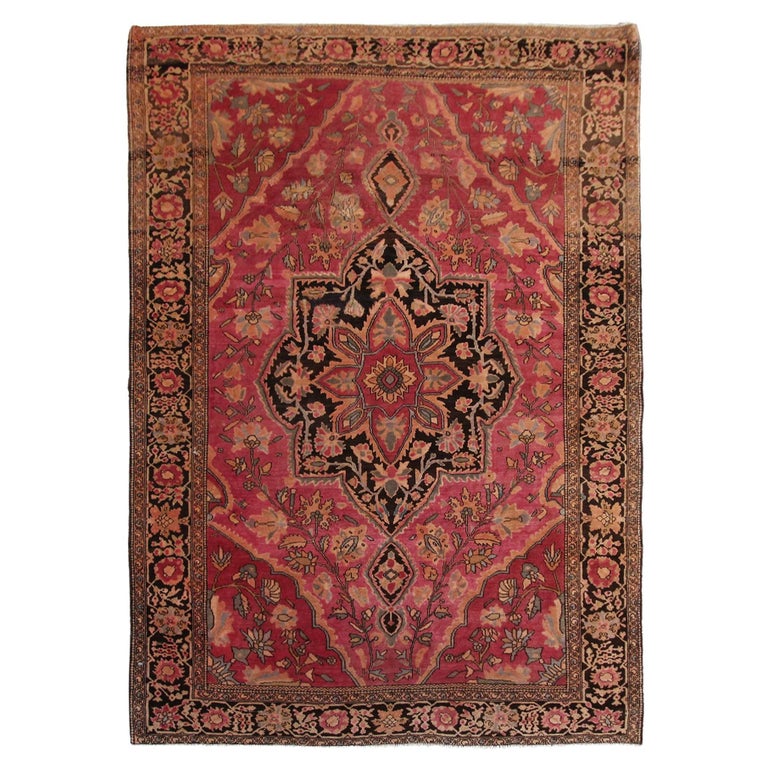 1880 Antique Farahan Rug Antique Farahan Rug Persian Rug Antique ...
