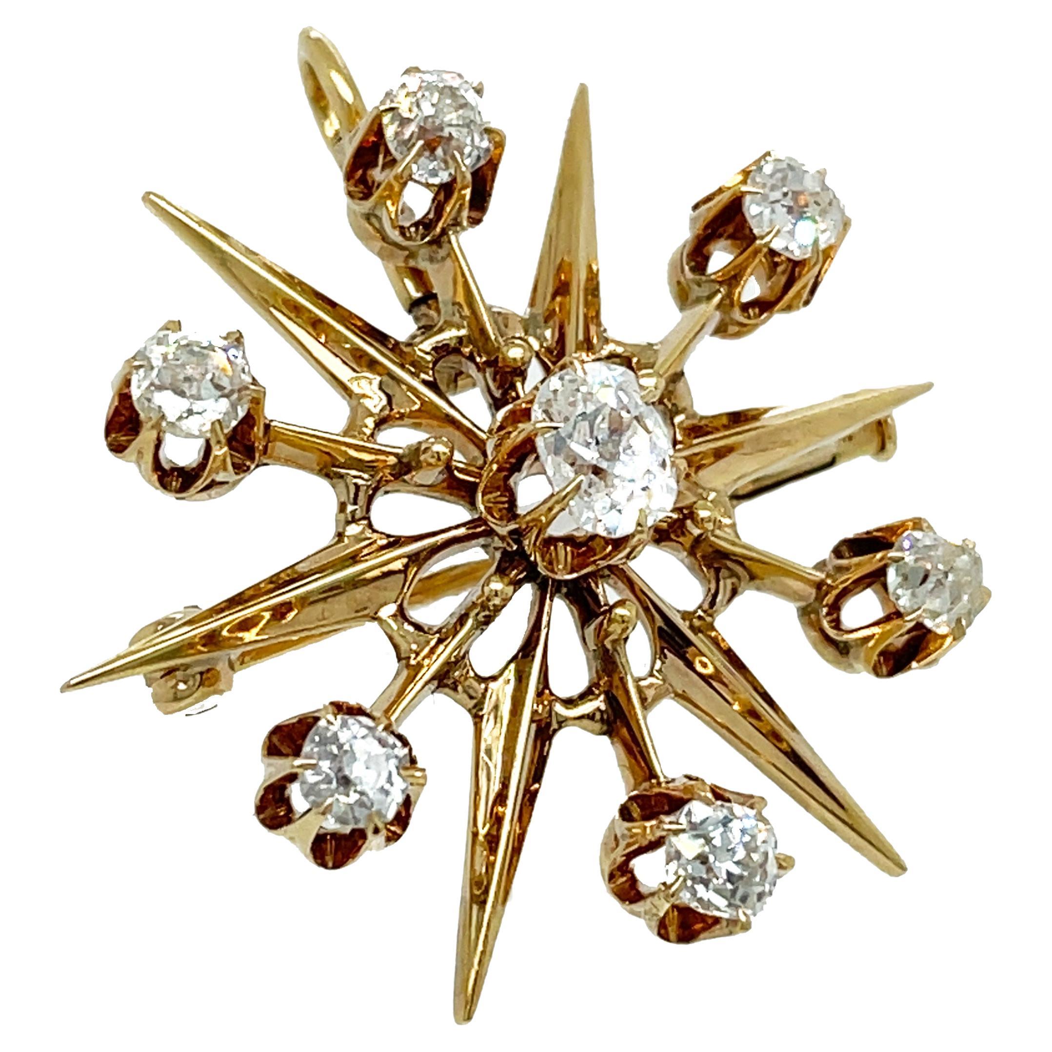 1870 Victorian Rose Gold Diamond Fob Locket For Sale at 1stDibs