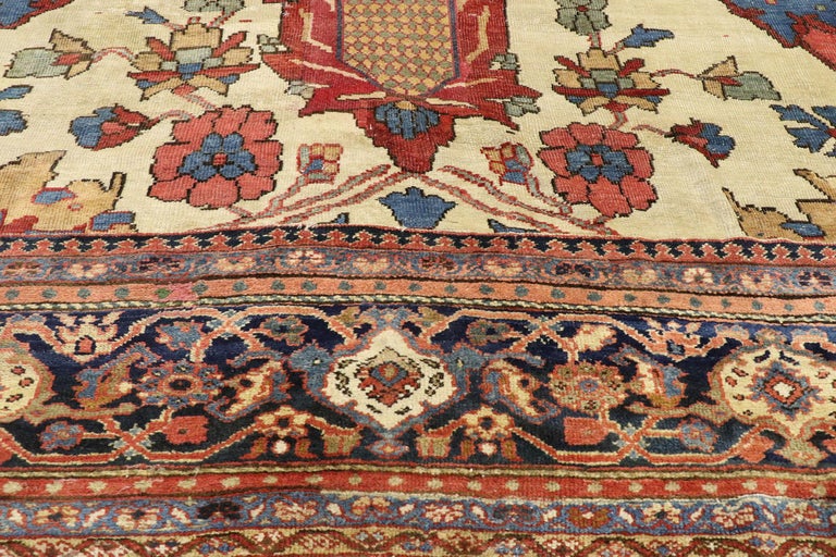 1880s Antique Persian Ziegler Mahal Sultanabad Rug, Hotel Lobby Size ...
