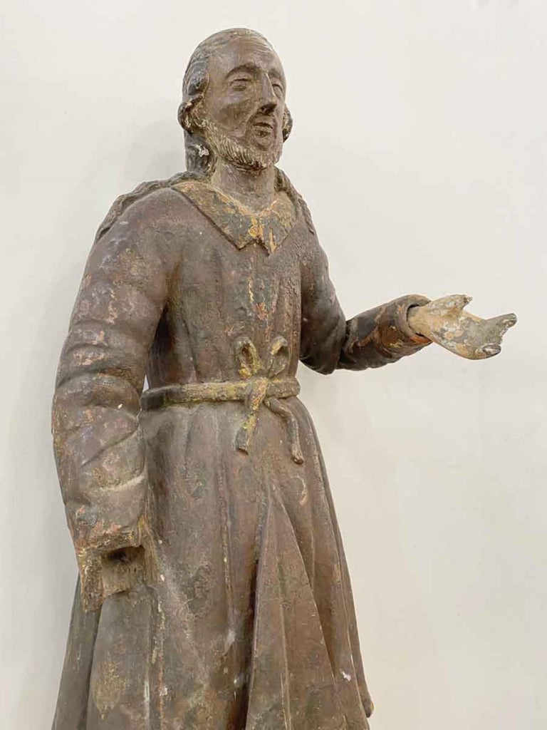 1880s Antique Statue of San Isidro Hand Carved with Original Paint For ...