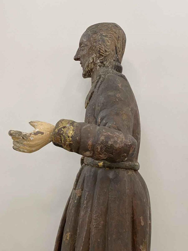 1880s Antique Statue of San Isidro Hand Carved with Original Paint For ...