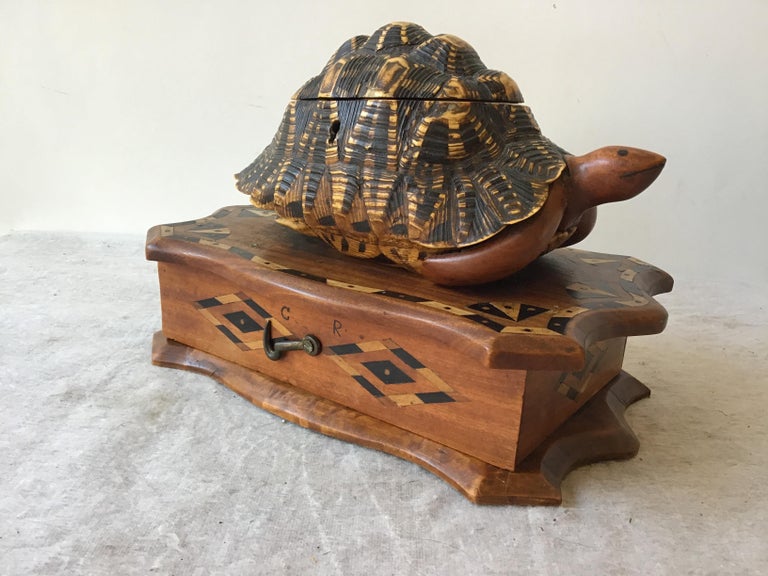 1880s English Carved Wood Turtle Box at 1stDibs | wooden turtle box