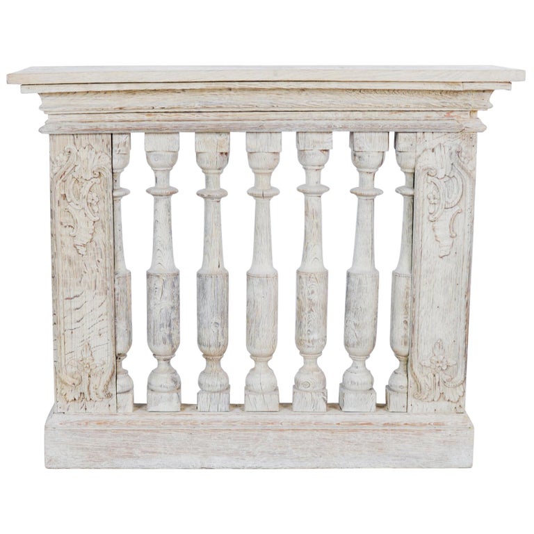 1880s French Bleached Oak Radiator Cover at 1stDibs